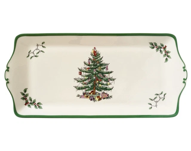 SPODE CHRISTMAS TREE Sandwich Tray - New Boxed £36.06 - PicClick UK