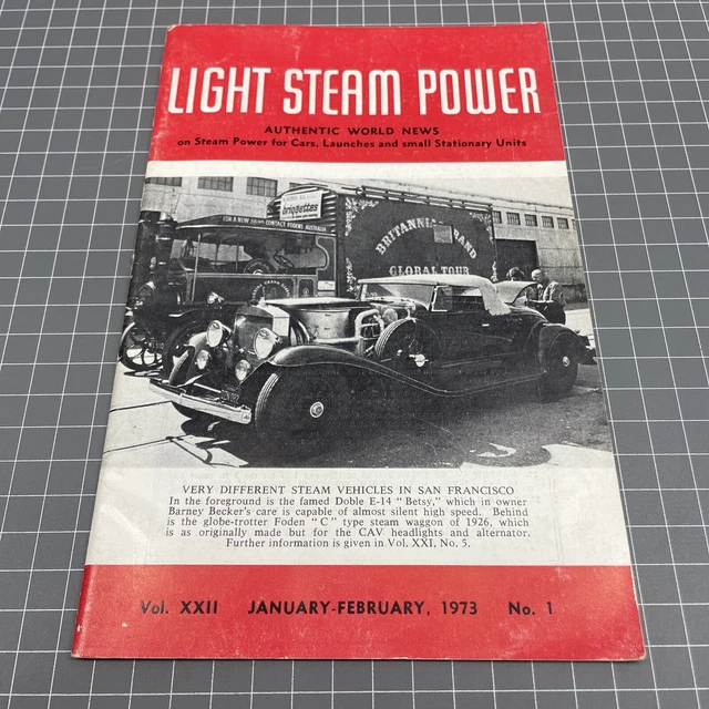 VINTAGE MAGAZINE LIGHT STEAM POWER Car Mancave Garage Junk Booklet ...