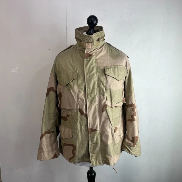 GENUINE US ARMY M65 Field Desert Combat Jacket Cold Weather Camo Small ...