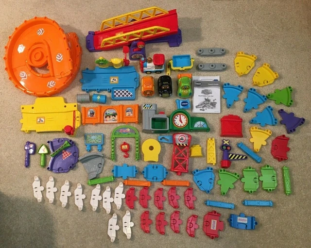 VTECH GO GO Smart Wheels Roadmaster Train Set Toy Extra Vehicles Van ...