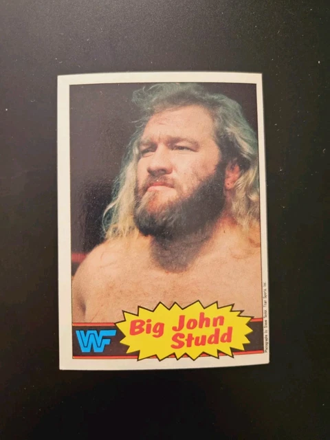 BIG JOHN STUDD Card Australian Scanlens WWF WWE Wrestling - Number 12 ...