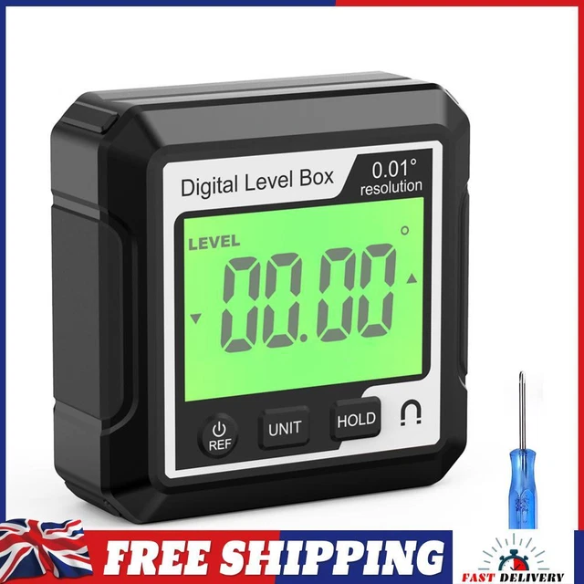 DIGITAL ANGLE PROTRACTOR Inclinometer Magnet 90 Degree Ruler Level ...