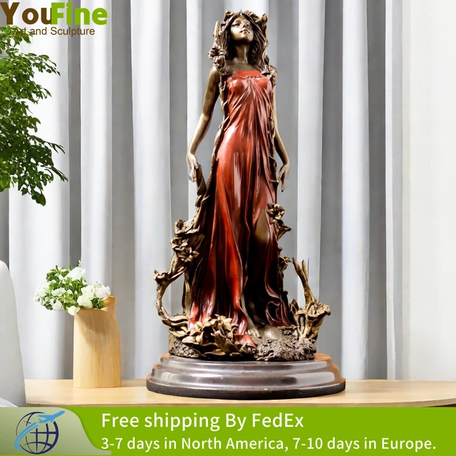 BRONZE APHRODITE STATUE Greek Goddess Of Love Venus Sculpture Myth Home ...
