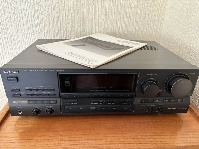 TECHNICS SA-GX505 HIFI Stereo Receiver/Amplifier. Remote & Instructions ...