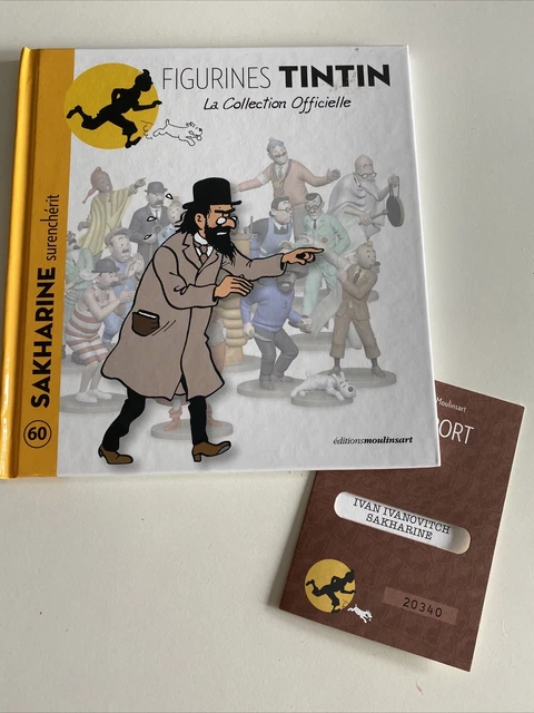 LIVRET FIGURINE TINTIN collection officielle Hergé Nr 60 SAKHARINE EUR ...