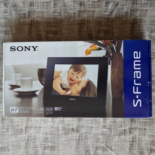 SONY DPF-D1010 S-FRAME Digital Picture Frame 10.2" Open Box w/Remote ...