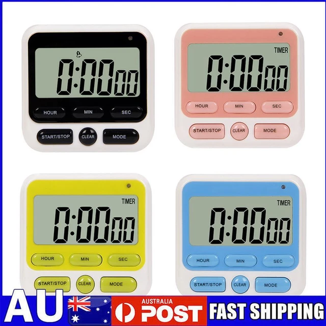 DIGITAL STOPWATCH KITCHEN Cooking Count Up Countdown Timer Alarm Reminder Clock $13.09 - PicClick AU