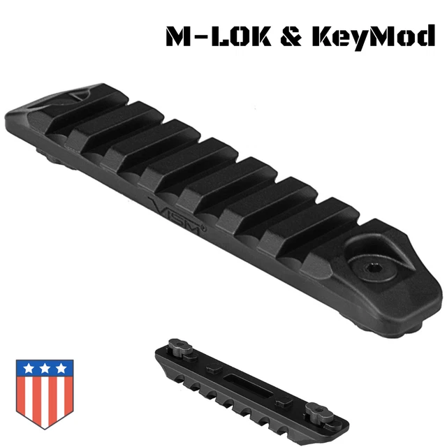 VISM UNIVERSAL KEYMOD & M-LOK Picatinny/Weaver Rail Adapter Medium ...