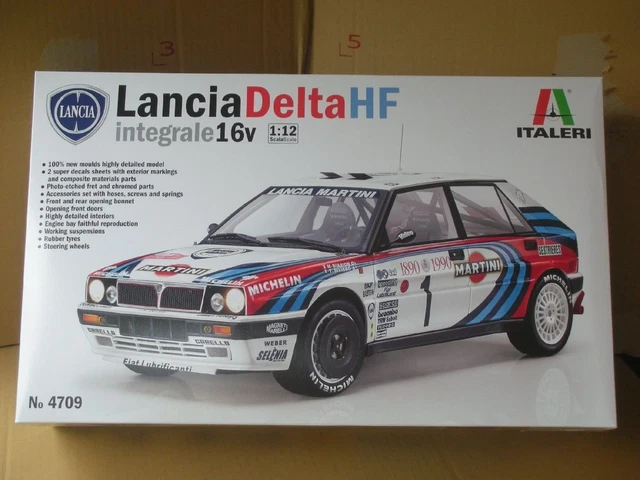 ITALERI TAMIYA 1/12 Car No.4709 Lancia Delta HF Integrale 16V Model Kit ...