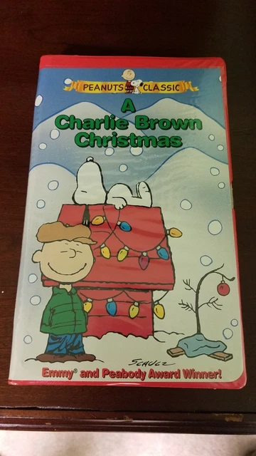 A CHARLIE BROWN Christmas Movie VHS Clamshell Case Cartoon Peanuts ...