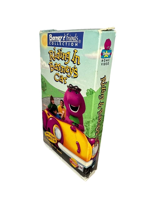 BARNEY & FRIENDS Collection Riding in Barney's Car VHS 1995 Canta lungo ...