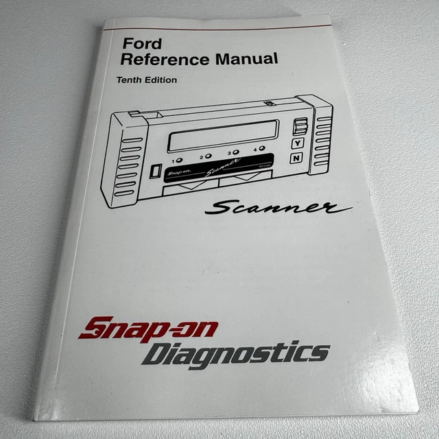 FORD REFERENCE MANUAL Scanner Snap On Diagnostics 10th Edition Tenth ...