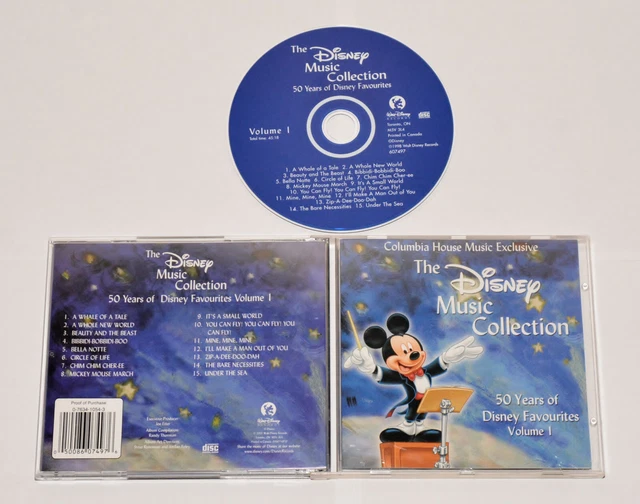 THE DISNEY MUSIC Collection Vol. 1 ( CD, 2001, Columbia ) $3.99 ...