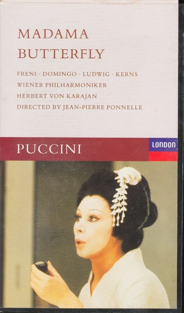 GIACOMO PUCCINI MADAMA BUTTERFLY VHS Italian Opera with English ...