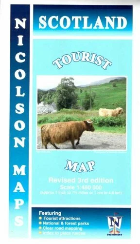 (VERY GOOD)-SCOTLAND TOURIST Map (Nicolson Tourist Map) (Map)-Nicolson ...