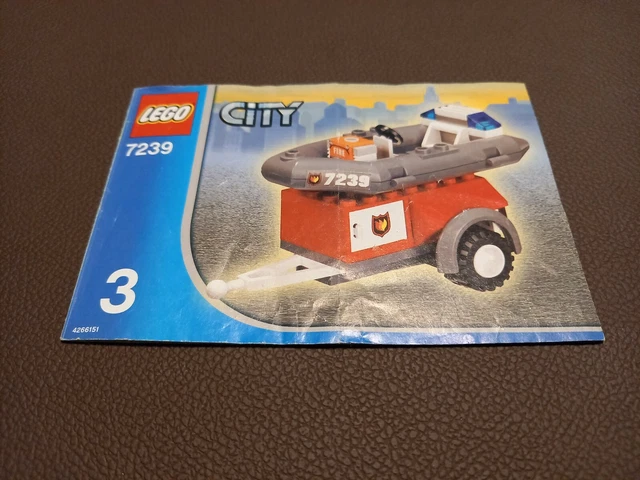 LEGO CITY 7239 train d'extinction de pompiers construction instructions ...