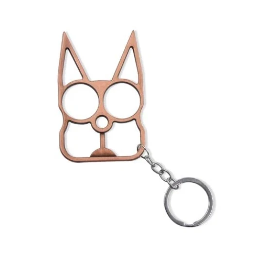 KEYCHAIN CARTOON CAT Ear Face Shape Finger Tiger Keyring Purse Handbag ...