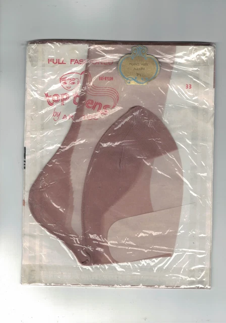 Vintage Aristoc Top Teens Fully Fashioned Seamed Stockings Allure Size 8962