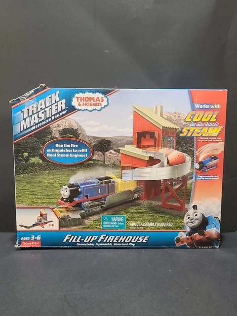 NEW THOMAS AND Friends Track Master Fill-Up Firehouse Motorized Railway ...