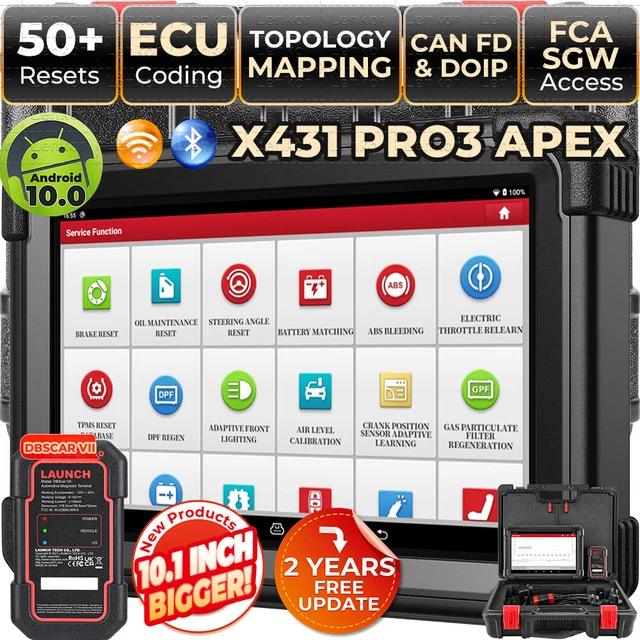 2025 LAUNCH X431 PRO3S APEX PRO 5 V+ Profi Auto OBD2 Diagnosegerät ECU Codierung EUR 999,00 ...