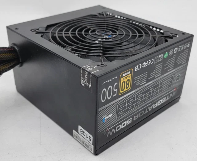 AEROCOOL INTEGRATOR 500W Non Modular ATX Power Supply £5.50 - PicClick UK