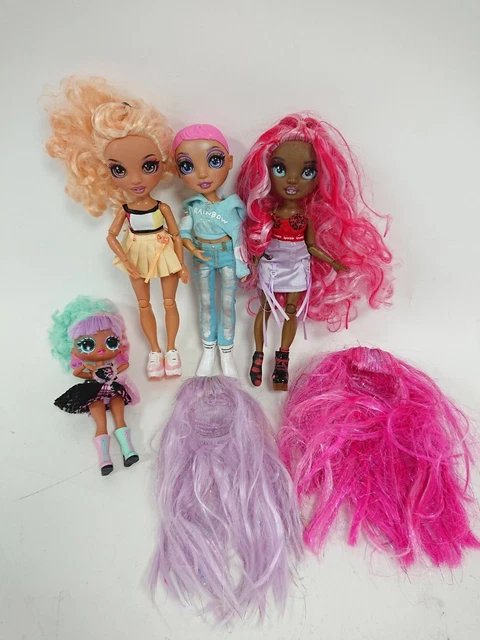 RAINBOW HIGH & LOL Surprise Dolls Bundle with Wigs - Set of 4 £7.99 ...