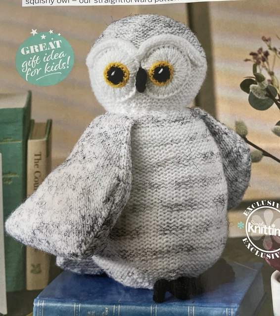OWL BIRD SOFT Toy DK KNITTING PATTERN - 27cm Tall £2.50 - PicClick UK