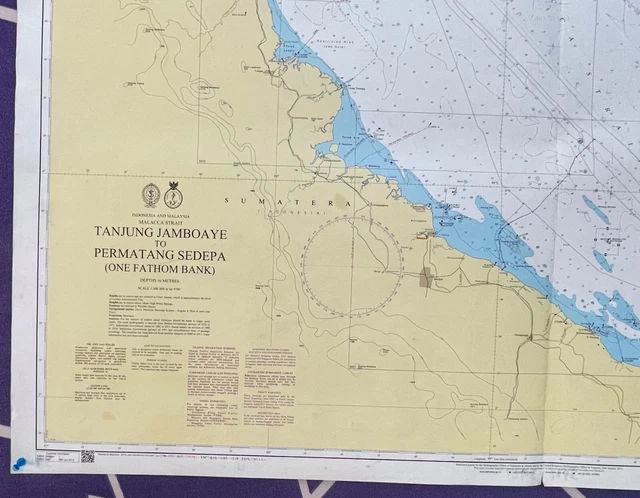ADMIRALTY 3901 TANJUNG JAMBOAYE TO PERMATANG SEDEPA ONE FATHOM BANK Map ...