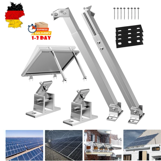 SOLARPANEL HALTERUNG AUFSTÄNDERUNG Solarmodul PV Wand Montage ...