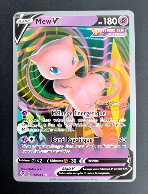 CARTE POKÉMON MEW V 113/264 - Poing de Fusion - World Championship - NEUF FR EUR 3,00 - PicClick FR