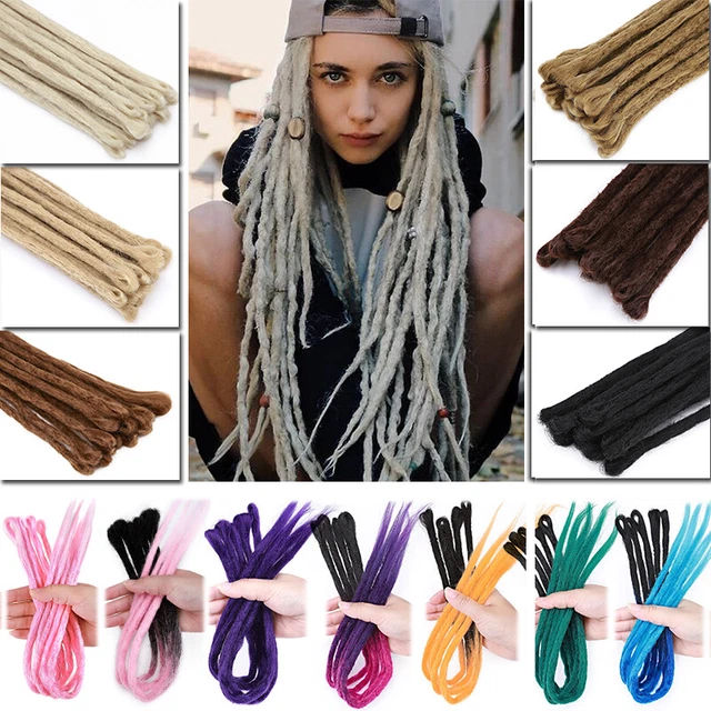 WOMAN FULL HEAD Dread Lock Crochet Dreadlocks Hair Extensions 24" Long ...