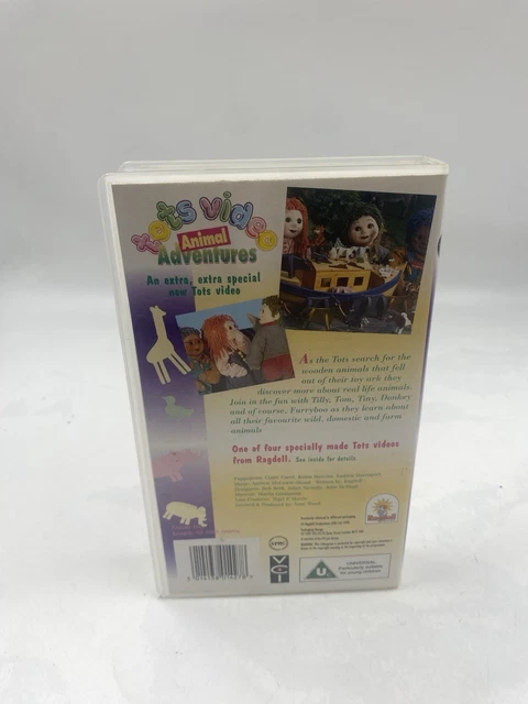 TOTS TV ANIMAL adventures VHS VIDEO PAL £17.95 - PicClick UK