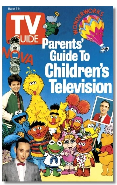 MAGNET-PEEWEE SESAME STREET Mr Rogers Childrens Television-1990 Tv ...