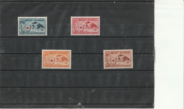 TIMBRES NEUFS** VIETNAM série complète de 1963 Croix rouge EUR 1,50 - PicClick IT