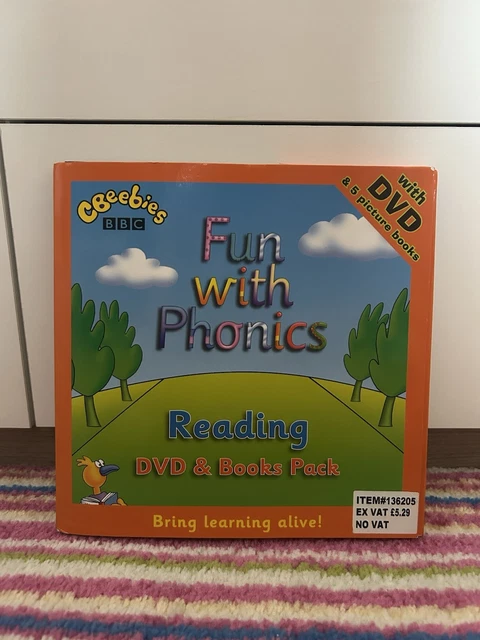 BBC CBEEBIES FUN With Phonics Reading DVD And Books Pack £4.88 ...