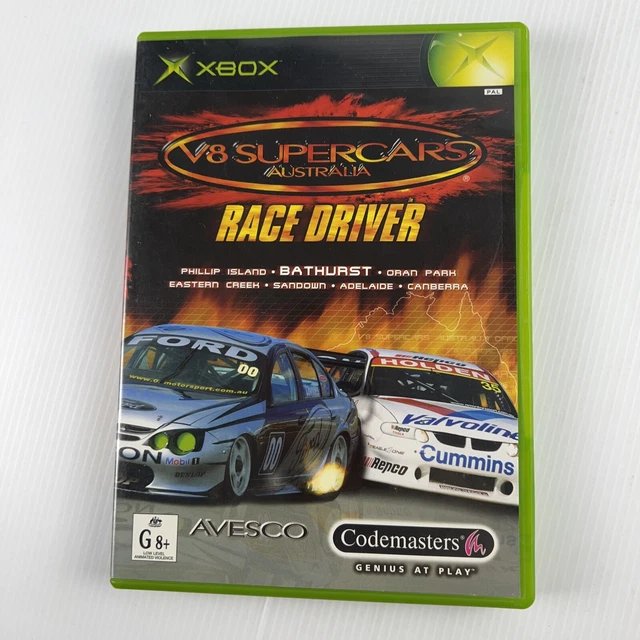 V8 SUPERCARS AUSTRALIA Race Driver - Xbox With Manual - PAL Free Post ...