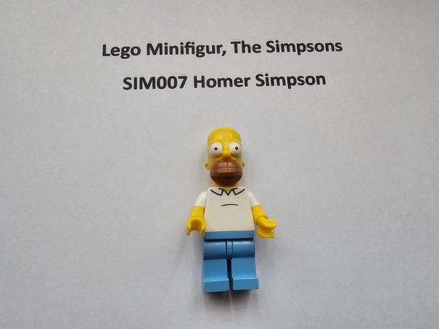 LEGO MINIFIGUR SIM007 Homer Simpson aus The Simpsons EUR 9,50 - PicClick DE