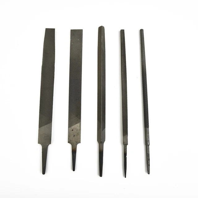 HEAVY DUTY 6 Steel File Set Flat/Round/Half Round/Triangle/Square Set ...