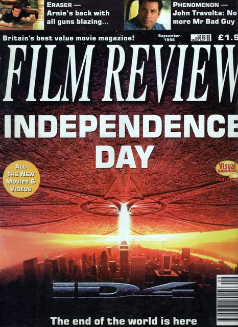 FILM REVIEW ~ September 1996 ~ Will Smith in "Independence Day £3.29 ...