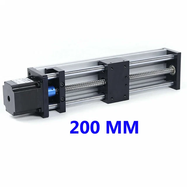 CNC LINEAR GUIDE Stage Rail Motion Slide Stage Actuator ＆ Motor Stepper ...
