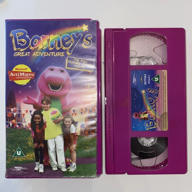 BARNEY’S GREAT ADVENTURE The Full Feature Length Movie Vhs Video Purple ...