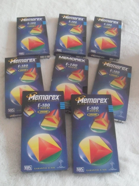 8 X VHS video tapes 180 used pre recorded £7.03 - PicClick UK