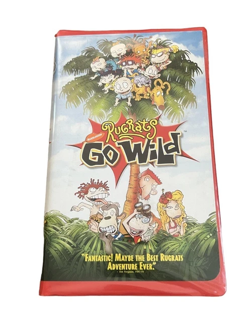 RUGRATS GO WILD VHS Nickelodeon 2003 Orange Clamshell & Tape £4.12 ...