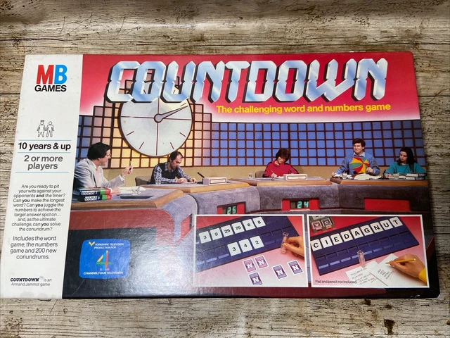 VINTAGE COUNTDOWN MB Games original 1987 board game Complete £10.99 ...