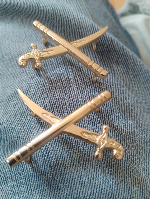 BRITISH ARMY GENERAL Officer's Crossed Sword & Baton Rank Badge HAL £16 ...