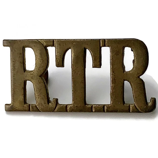ORIGINAL WW2 ROYAL Tank Regiment RTR Shoulder Title Badge - British ...