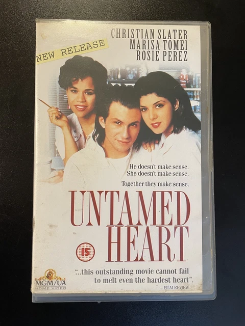UNTAMED HEART (VHS) 1993 Big Box Christian Slater, Marisa Tomei, Rosie ...