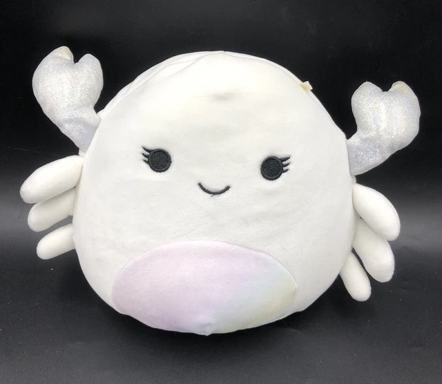 SQUISHMALLOW MAGELA THE White Crab Plush Soft Kelly Plush Toy 8” High £ ...