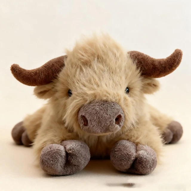 2026 NEW REALISTIC Highland Cow Plush for Anxiety £17.87 - PicClick UK