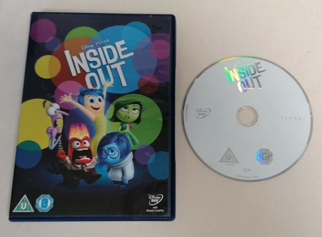 DVD - DISNEY Pixar Inside Out Animated Film DVD PAL Region 2 2015 Cert ...